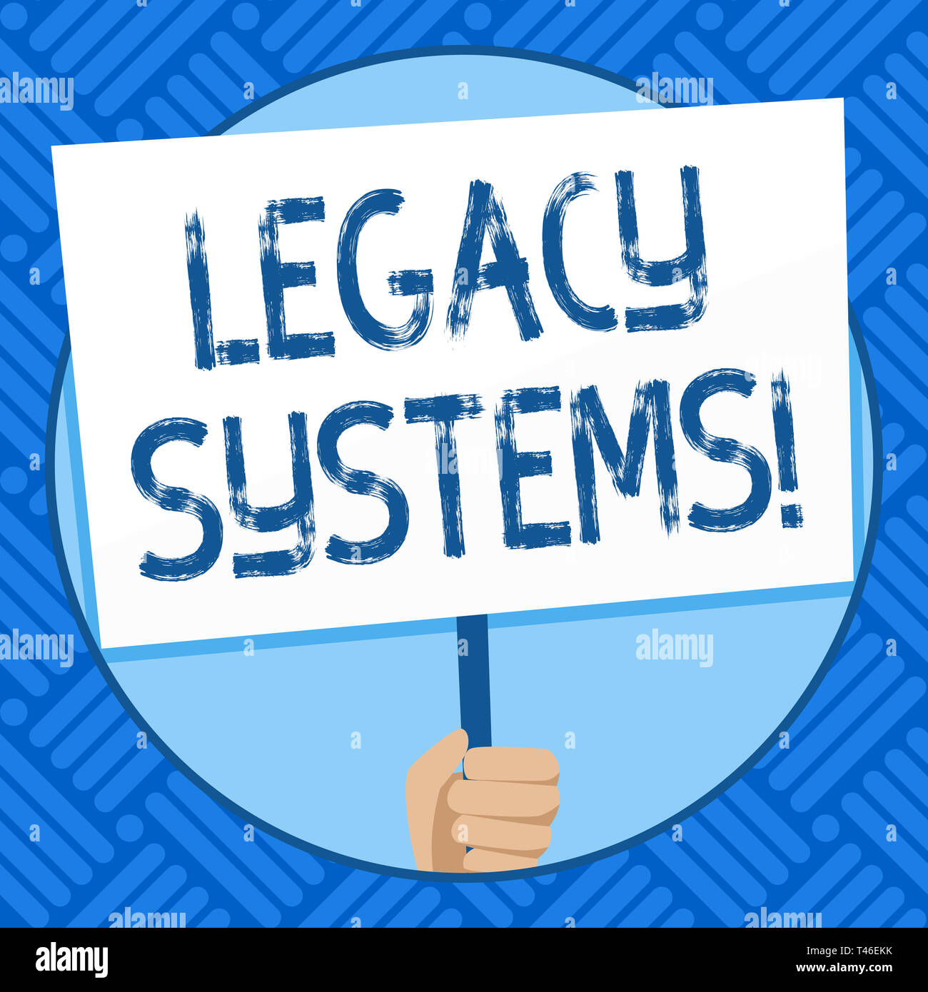 Text sign showing Legacy Systems. Business photo text old method ... Text sign showing Legacy Systems. Business photo text old method ...