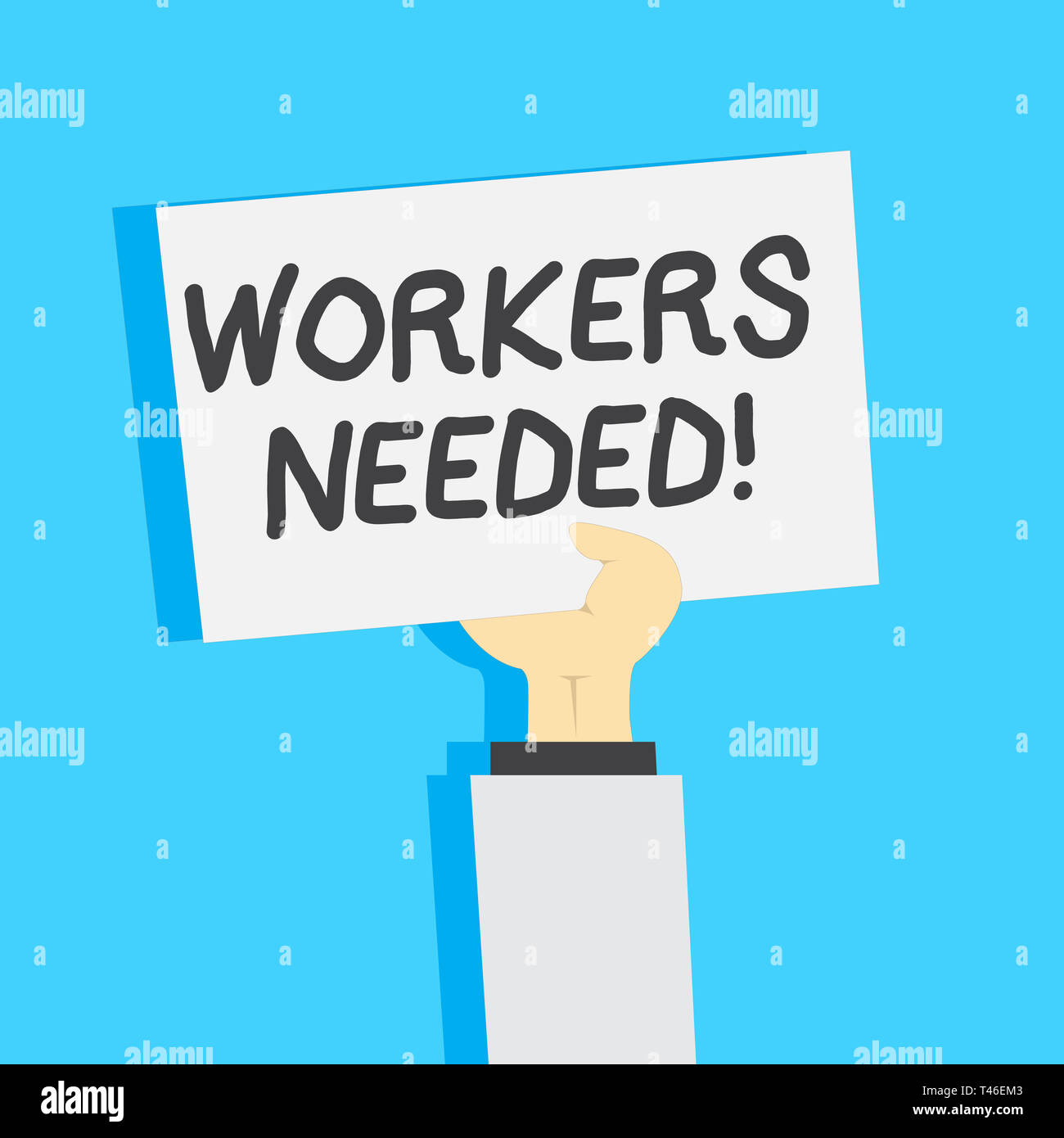 Handwriting text writing Workers Needed. Conceptual photo Someone who ...