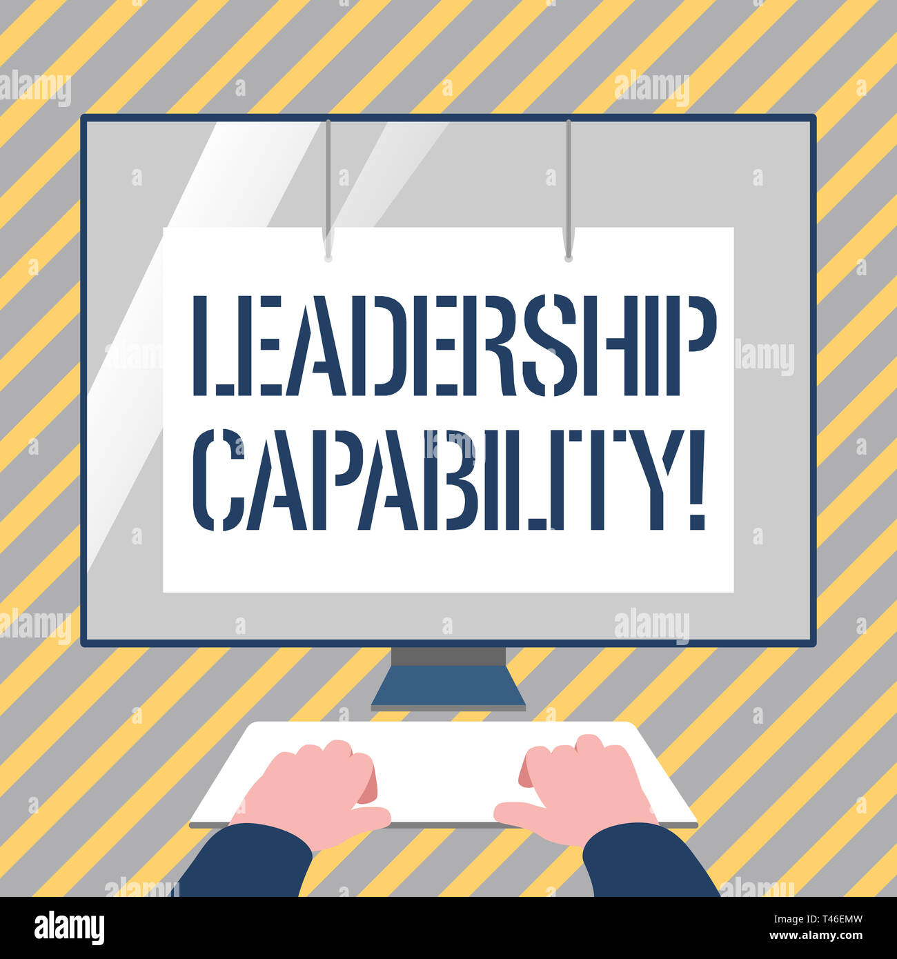 Writing note showing Leadership Capability. Business concept for ...