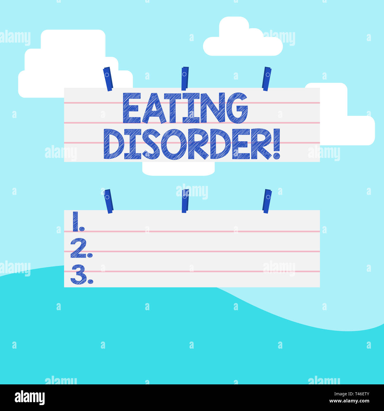 Handwriting text writing Eating Disorder. Conceptual photo ...