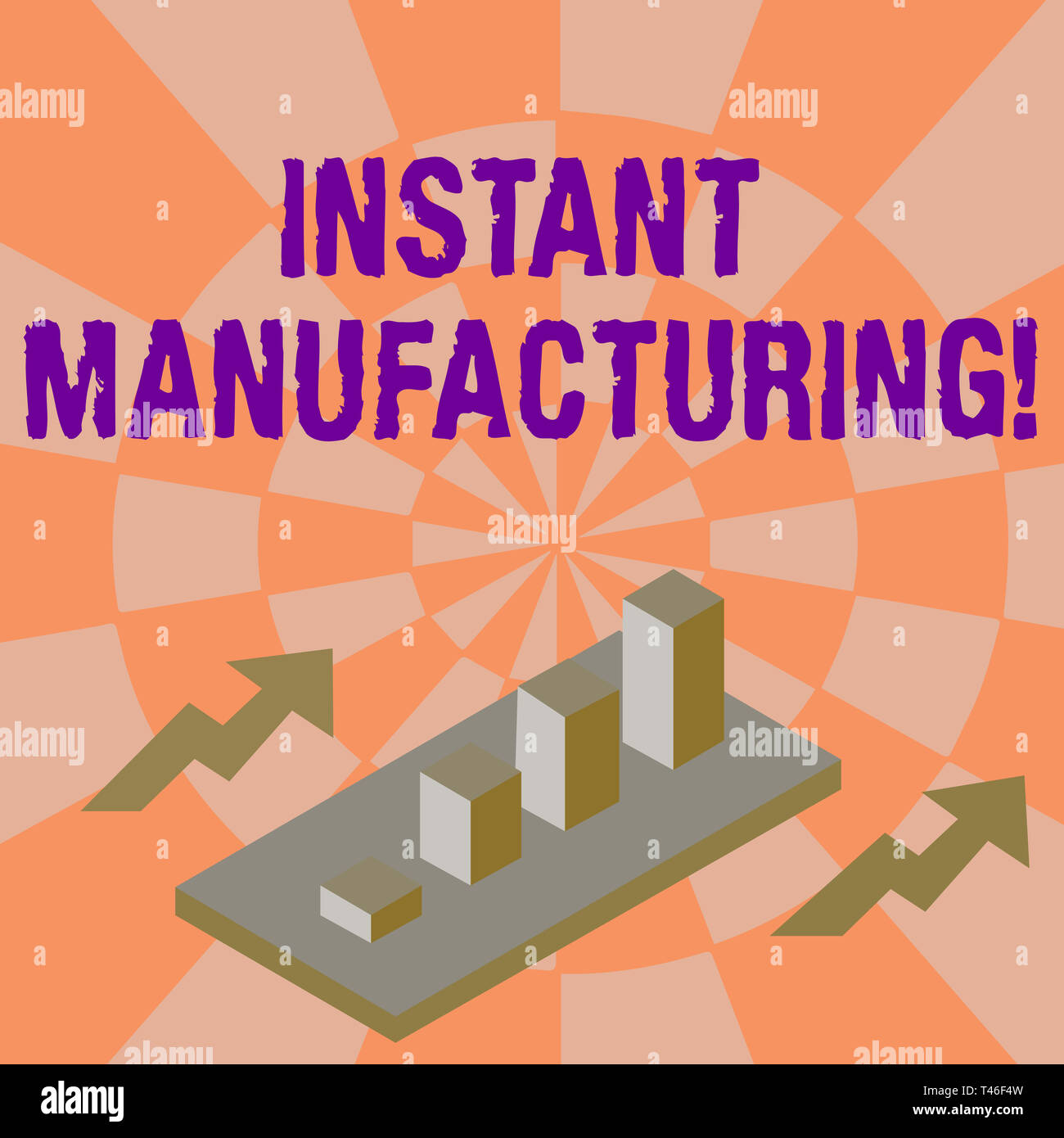 Word writing text Instant Manufacturing. Business photo showcasing ...