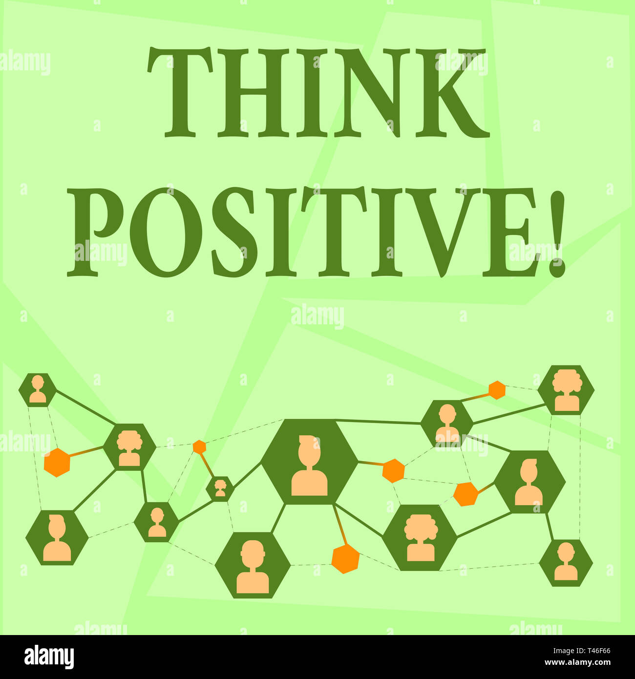 Writing note showing Think Positive. Business concept for mental ...