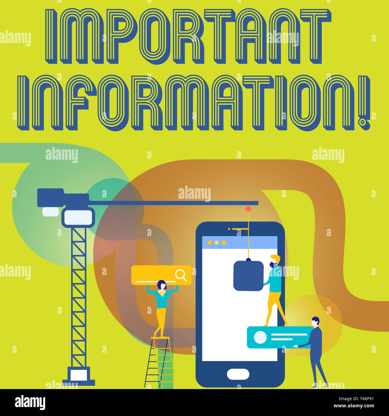 Text sign showing Important Information. Business photo text valuable ...