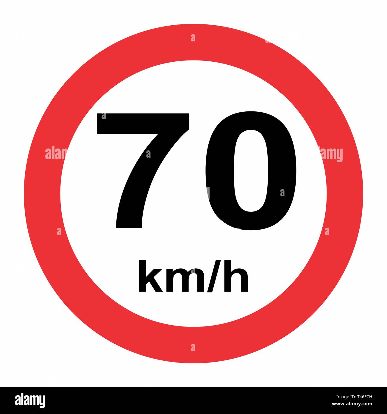 Road sign 70 Stock Vector Images - Alamy