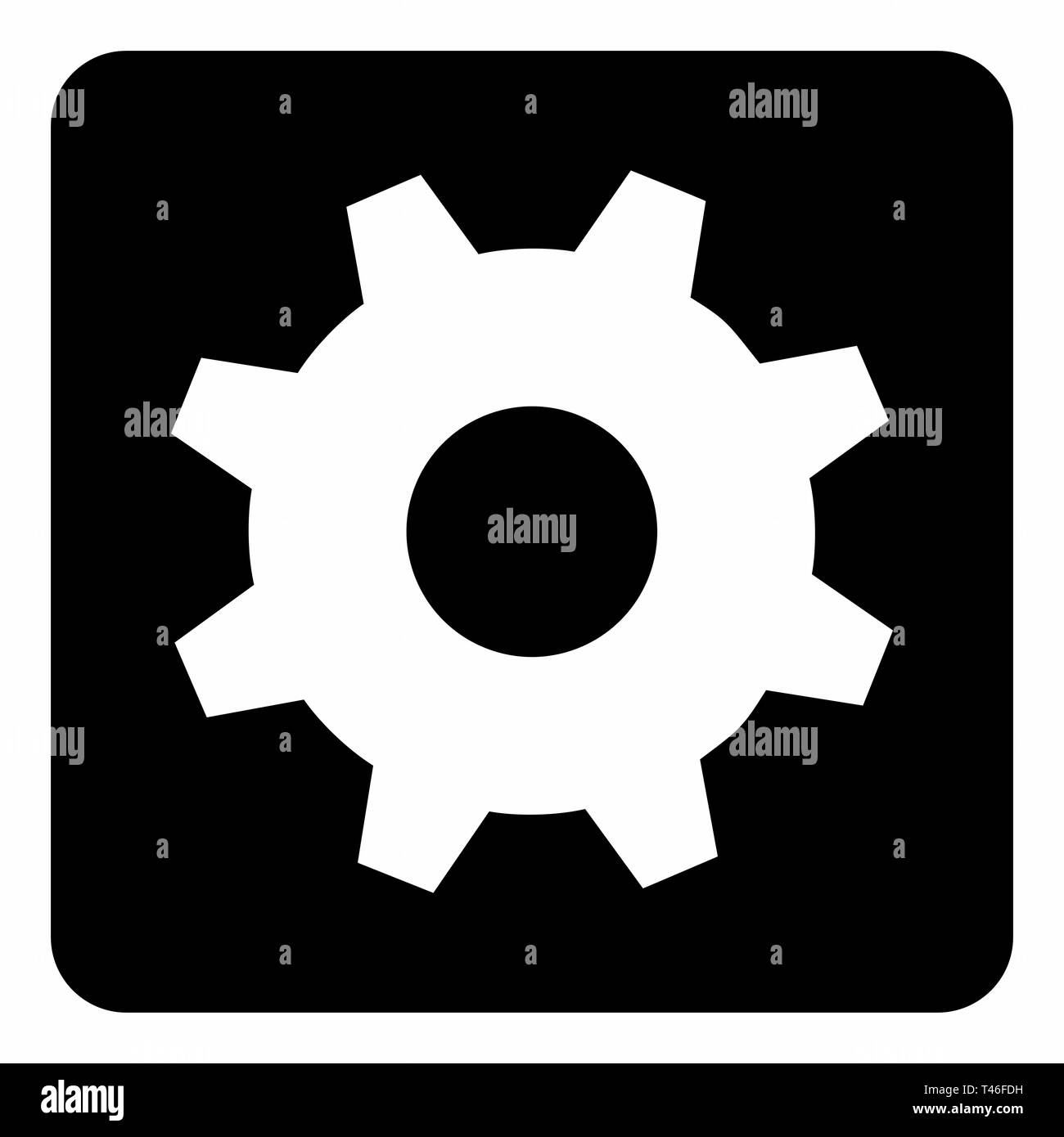 Engineering cog illustration Cut Out Stock Images & Pictures - Alamy