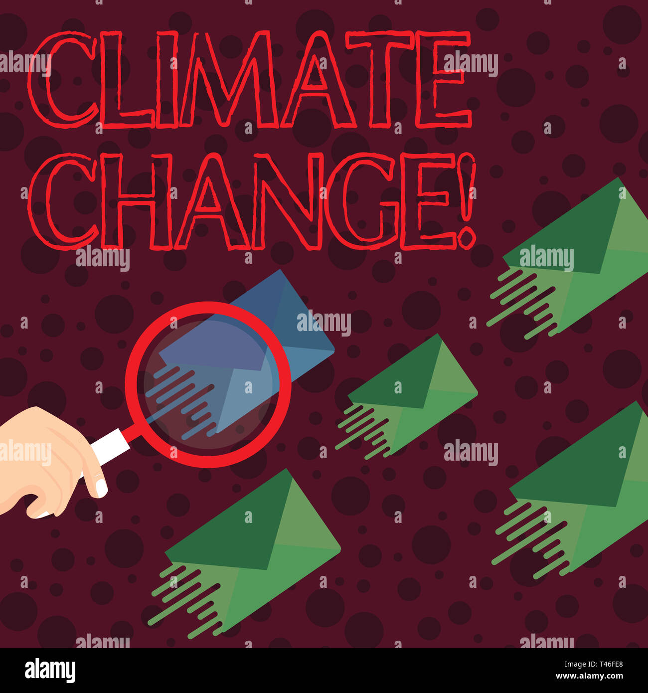 Handwriting text writing Climate Change. Conceptual photo difference in ...