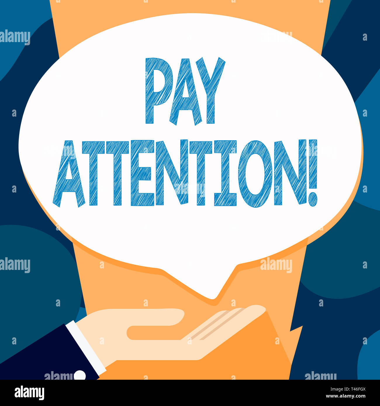 Writing note showing Pay Attention. Business concept for take notice of ...