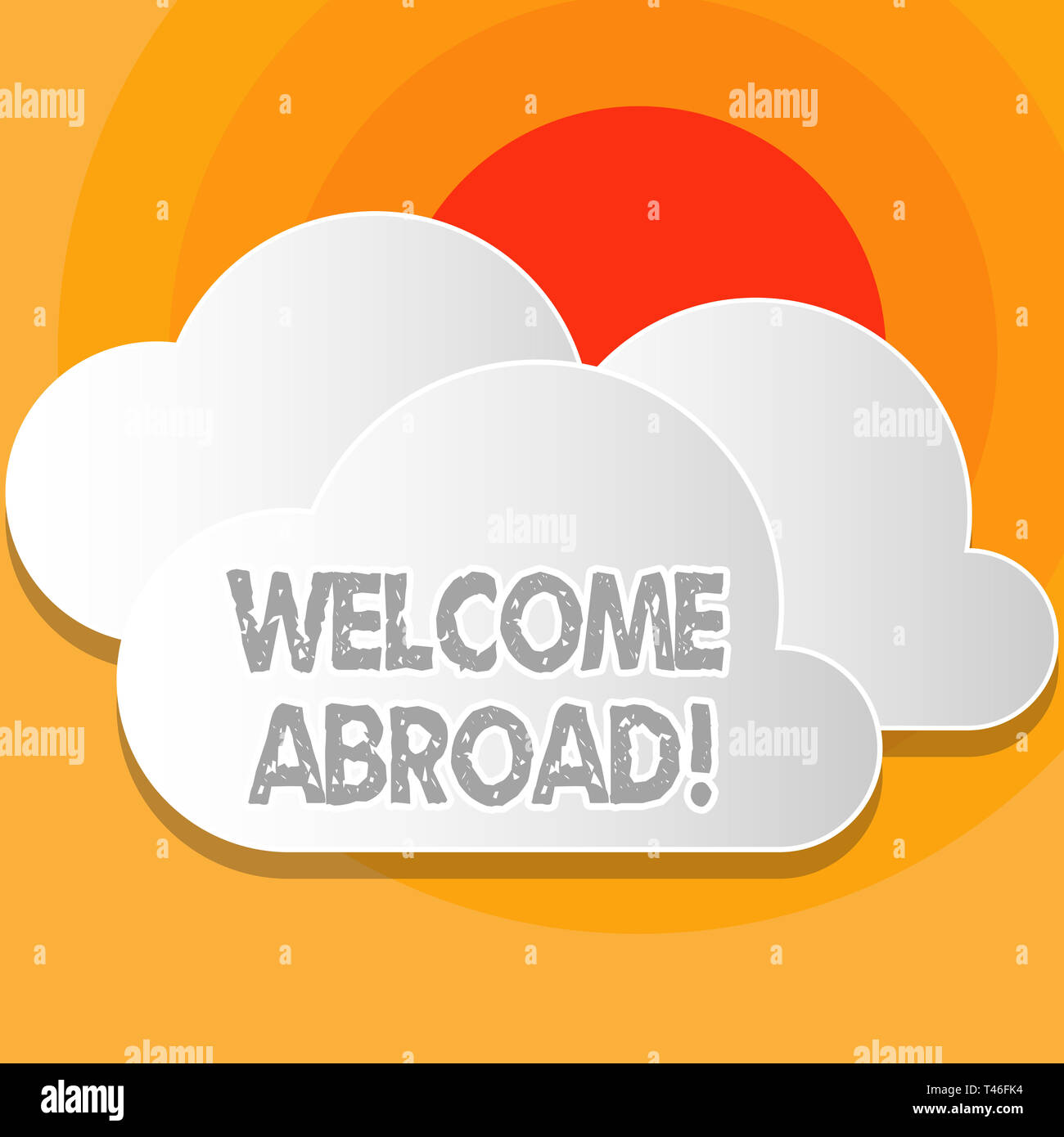 Writing note showing Welcome Aboard. Business concept for on board as ...