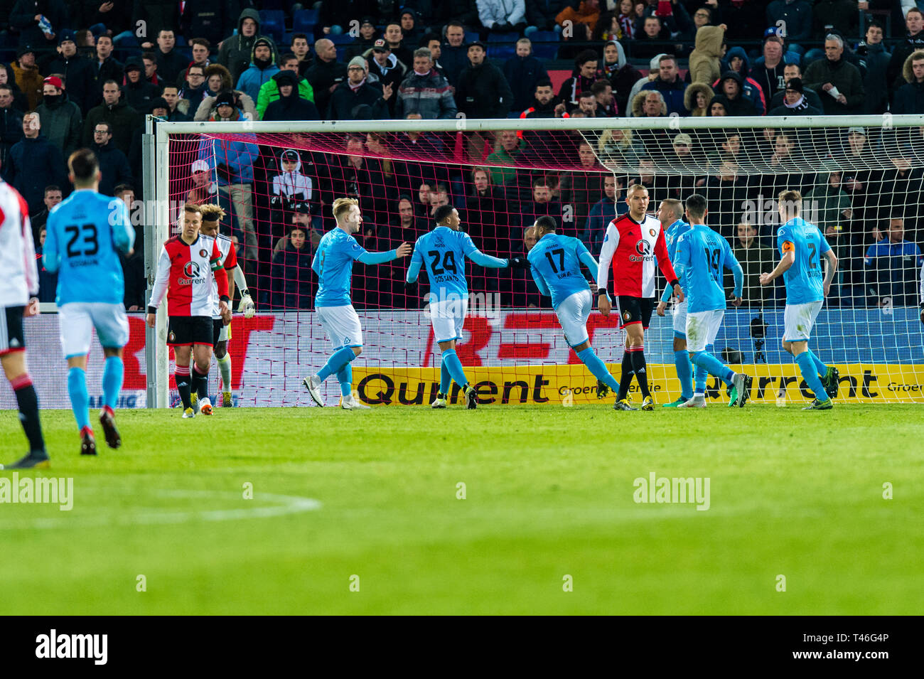 13th of april 2019 Rotterdam, The Netherlands Soccer Dutch Eredivisie ...