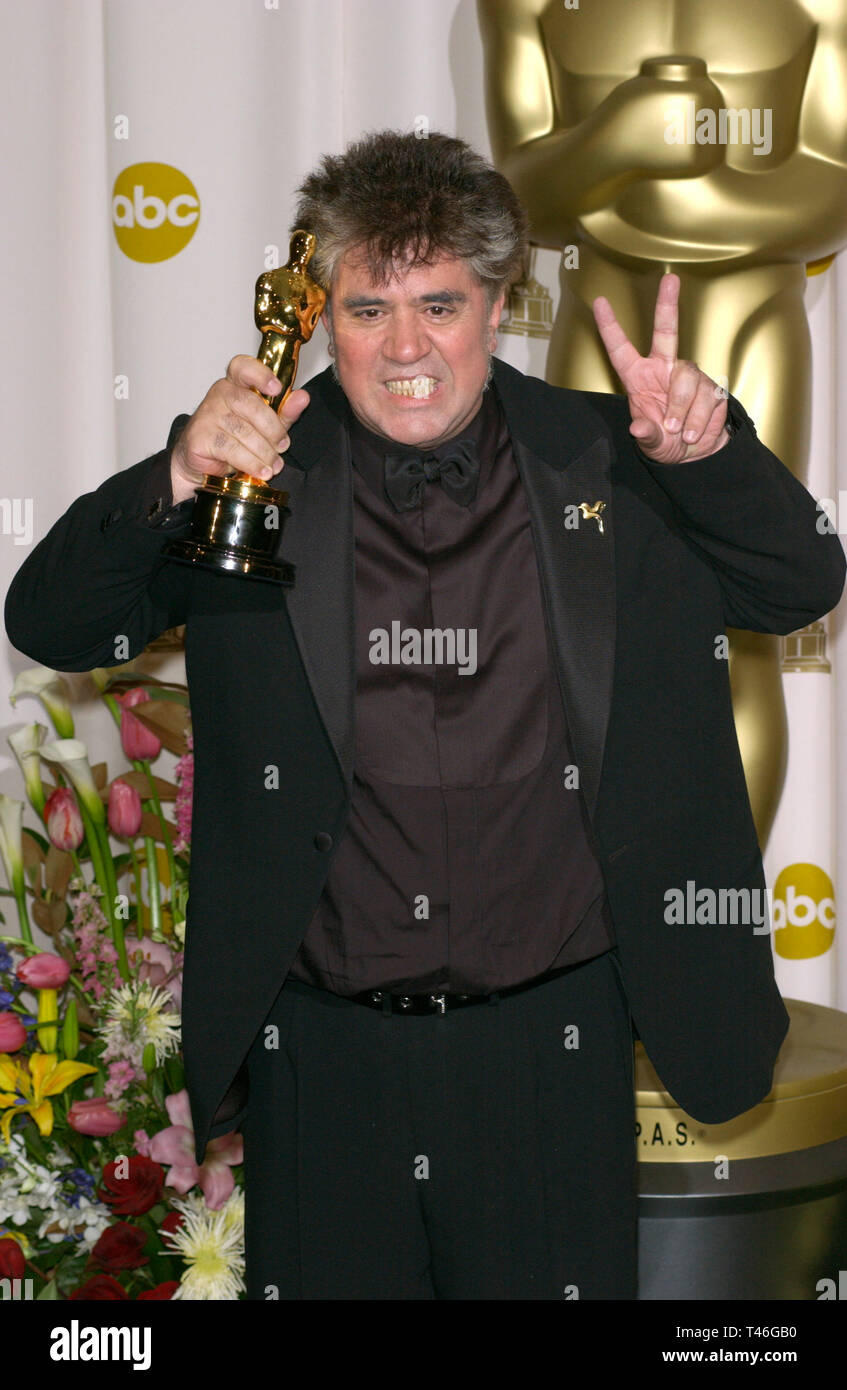 LOS ANGELES, CA. March 23, 2003: Director PEDRO ALMODOVAR at the 75th ...