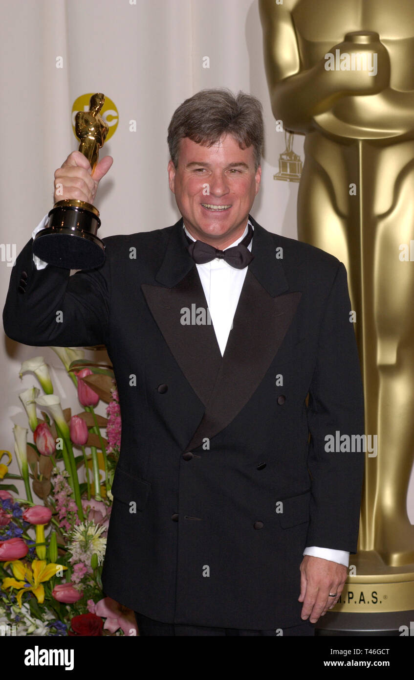 LOS ANGELES, CA. March 23, 2003: CONRAD W. HALL, with the award for his ...