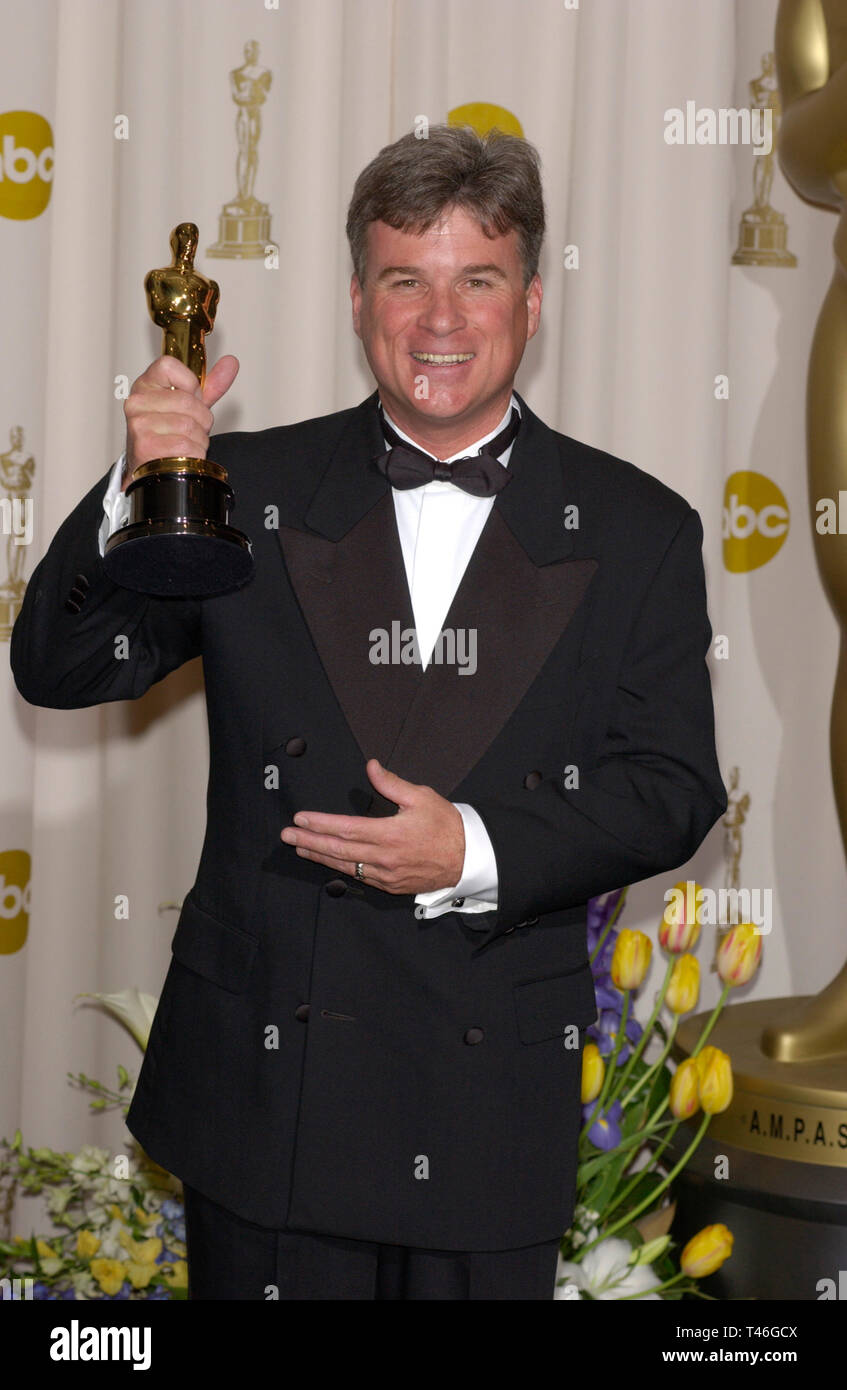 LOS ANGELES, CA. March 23, 2003: CONRAD W. HALL, with the award for his ...
