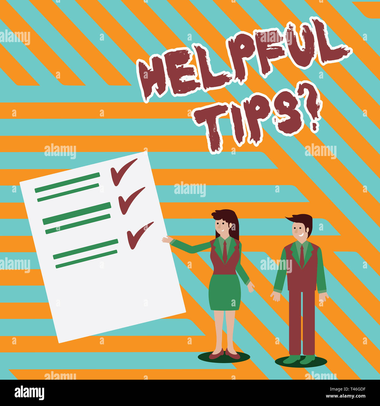 Writing note showing Helpful Tips Question. Business concept for secret ...