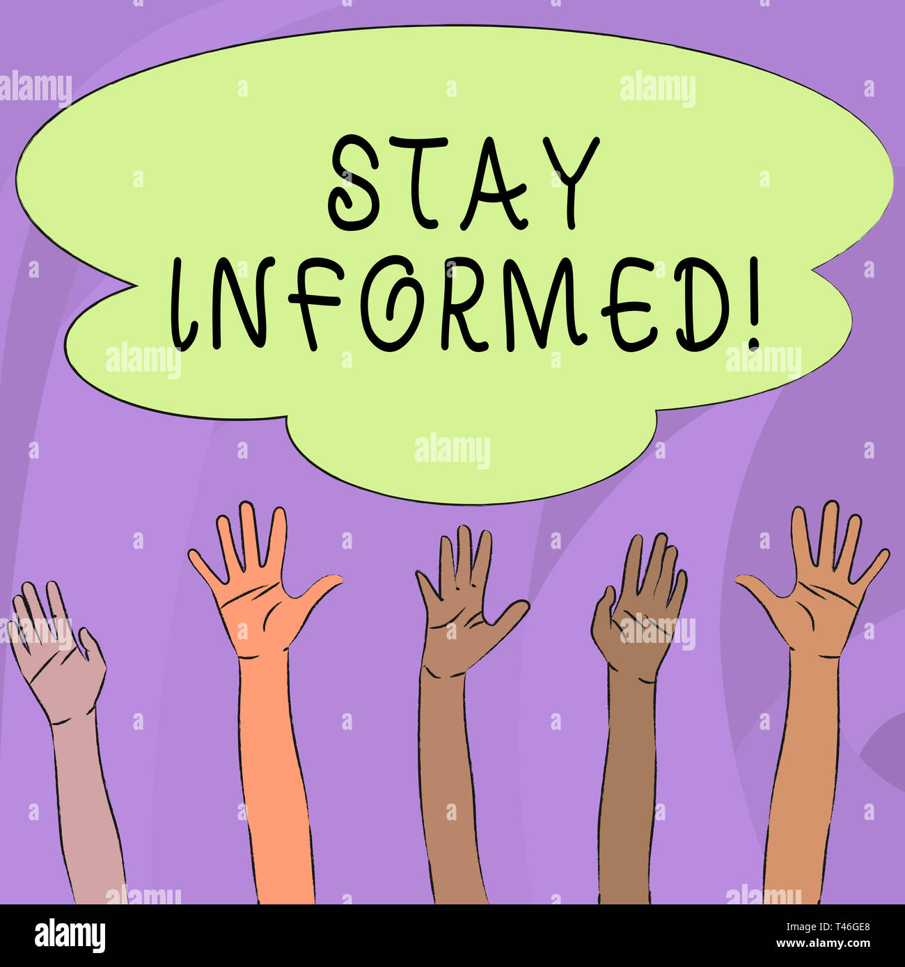 Handwriting text writing Stay Informed. Conceptual photo Knowing what ...