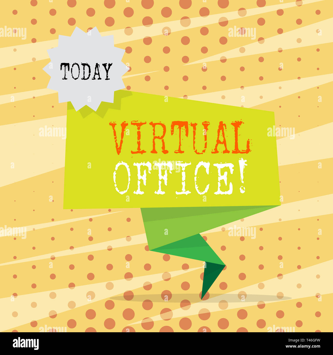 Conceptual hand writing showing Virtual Office. Concept meaning part of ...