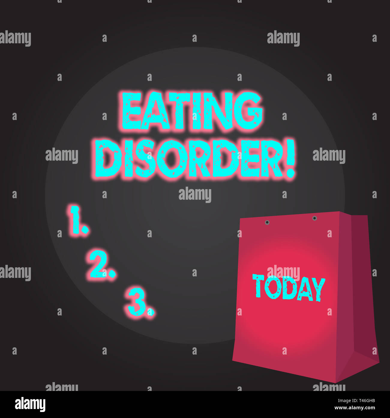 Writing note showing Eating Disorder. Business concept for ...