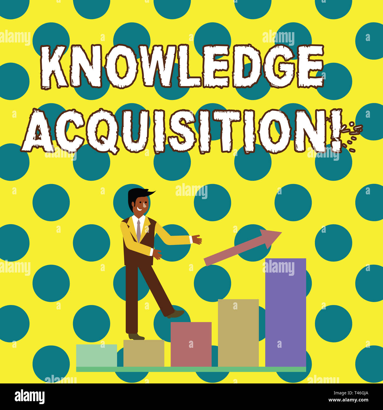 Conceptual hand writing showing Knowledge Acquisition. Concept meaning ...