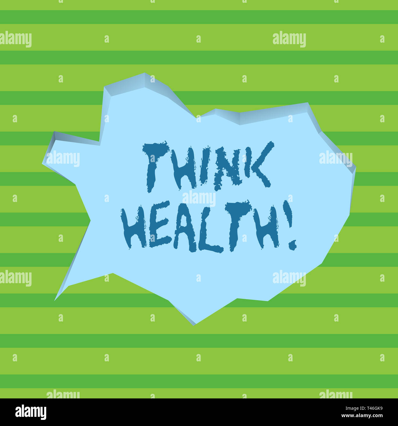 Conceptual hand writing showing Think Health. Concept meaning state of ...