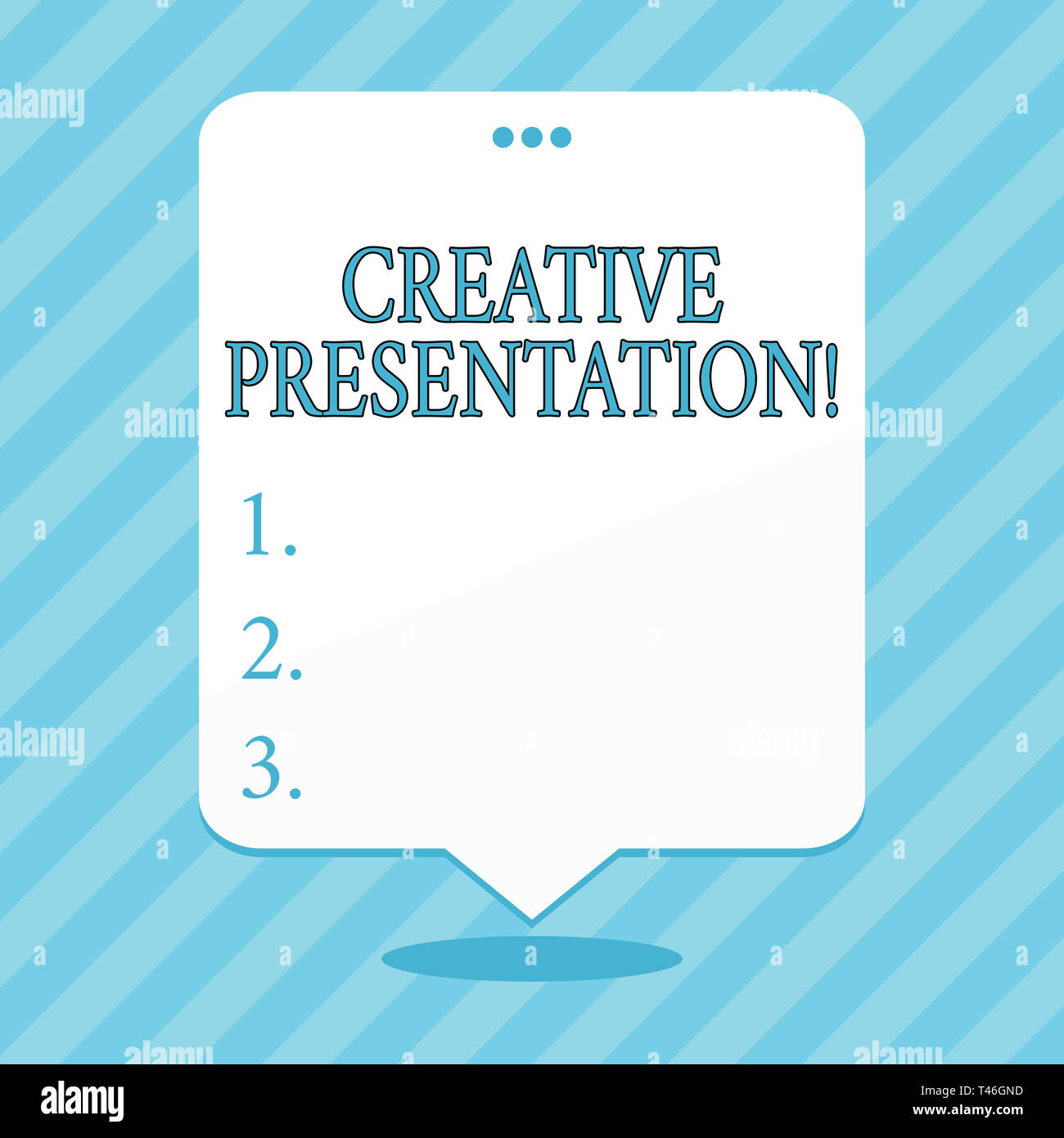 Word writing text Creative Presentation. Business photo showcasing ...