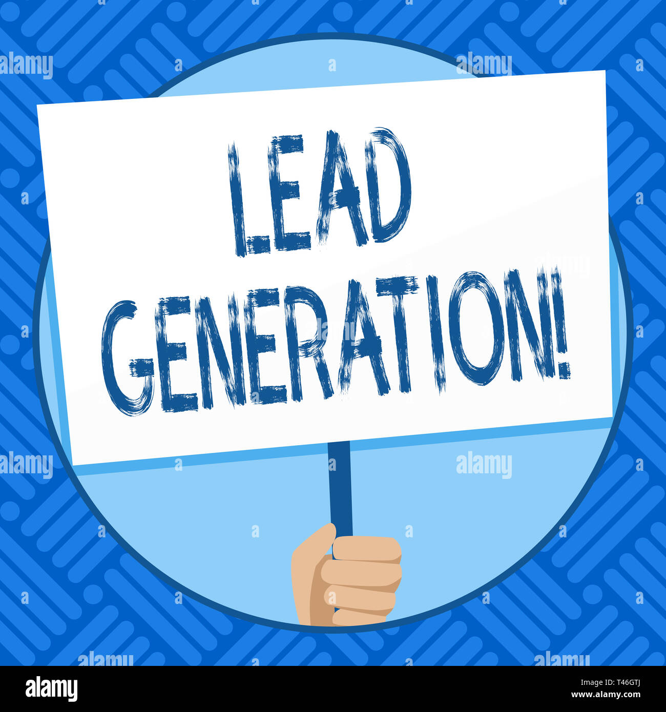 Text sign showing Lead Generation. Business photo text process ...