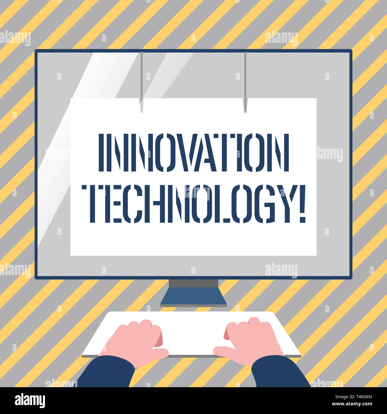 Writing note showing Innovation Technology. Business concept for Major ...