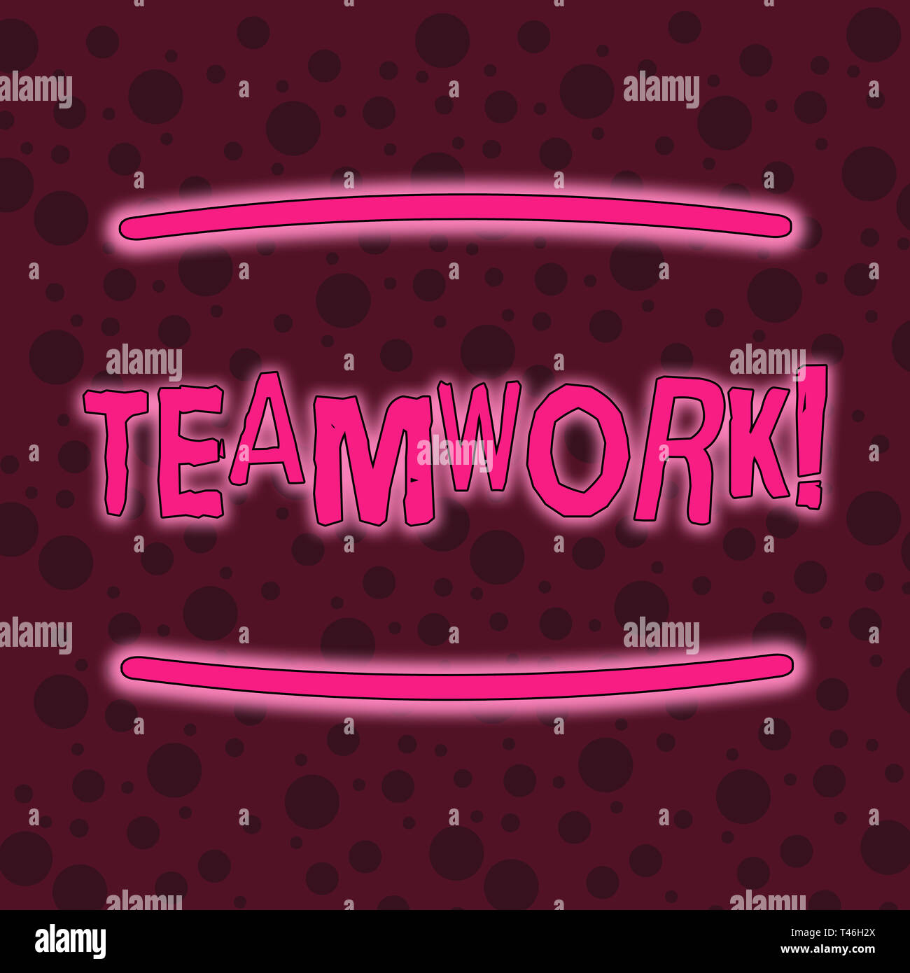 Writing note showing Teamwork. Business concept for combined action of ...