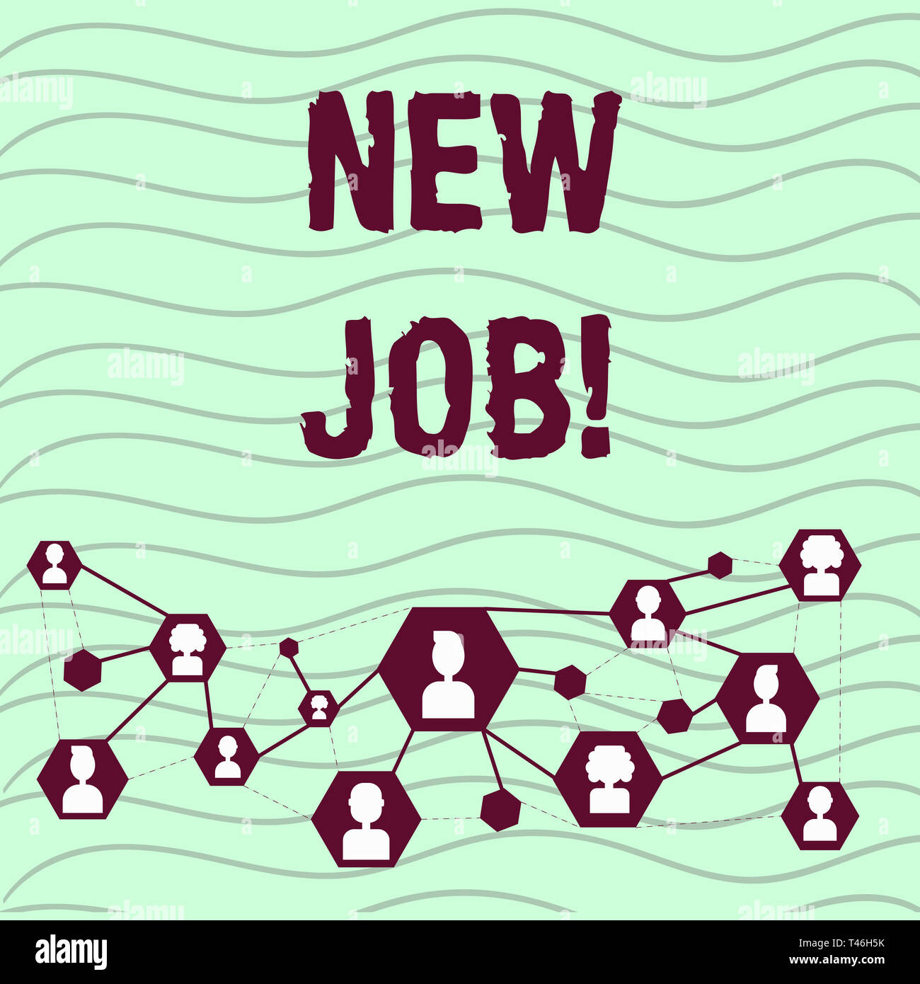 Handwriting text New Job. Conceptual photo recently having paid ...