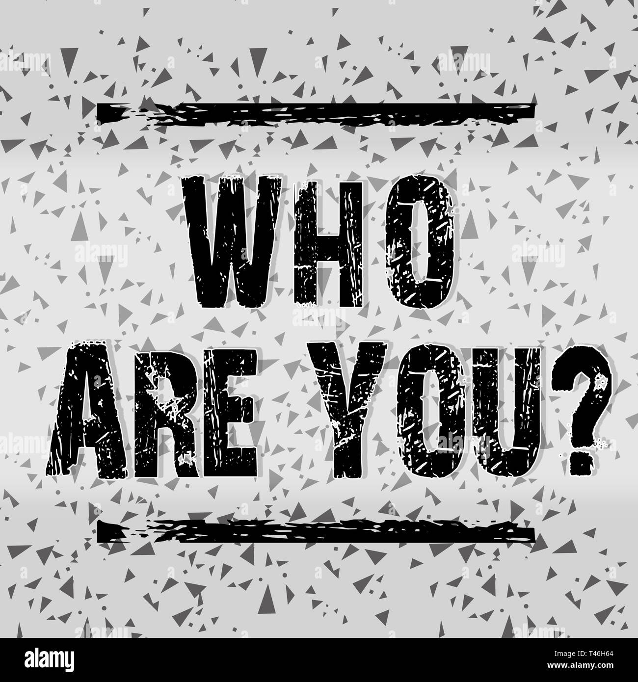Handwriting text writing Who Are You Question. Conceptual photo asking ...