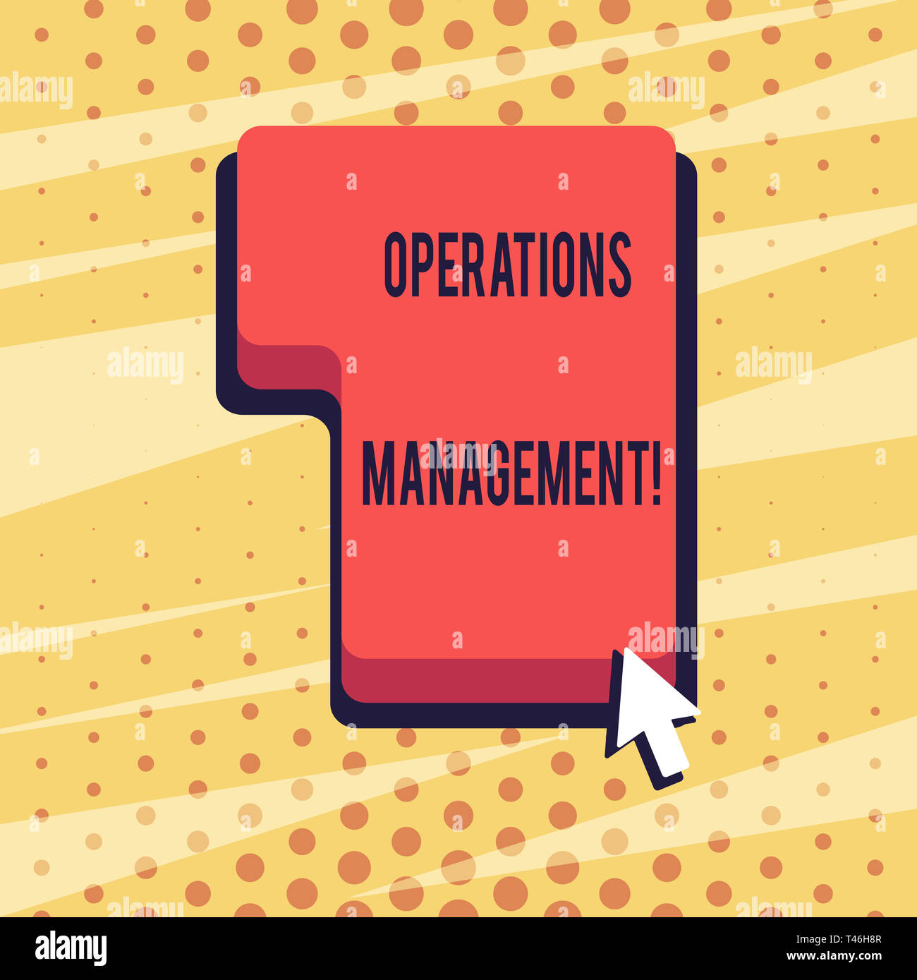 Handwriting text Operations Management. Conceptual photo designing and ...