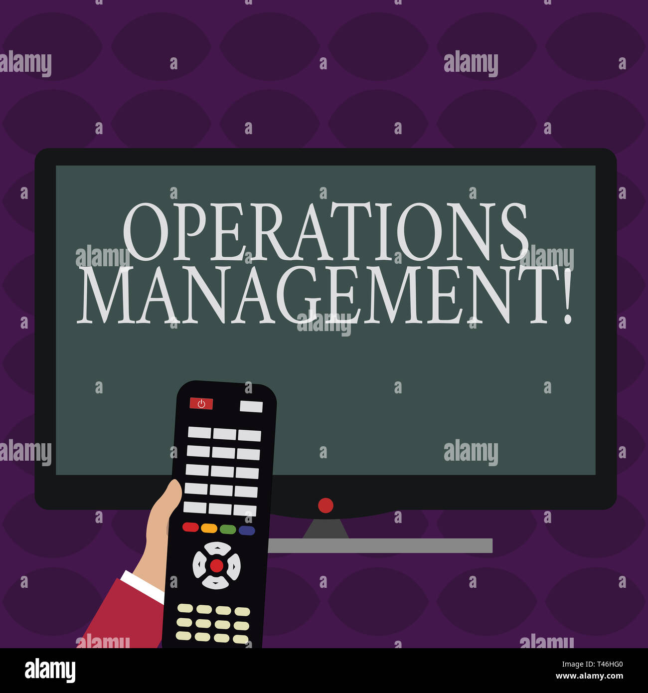 Handwriting text writing Operations Management. Conceptual photo ...