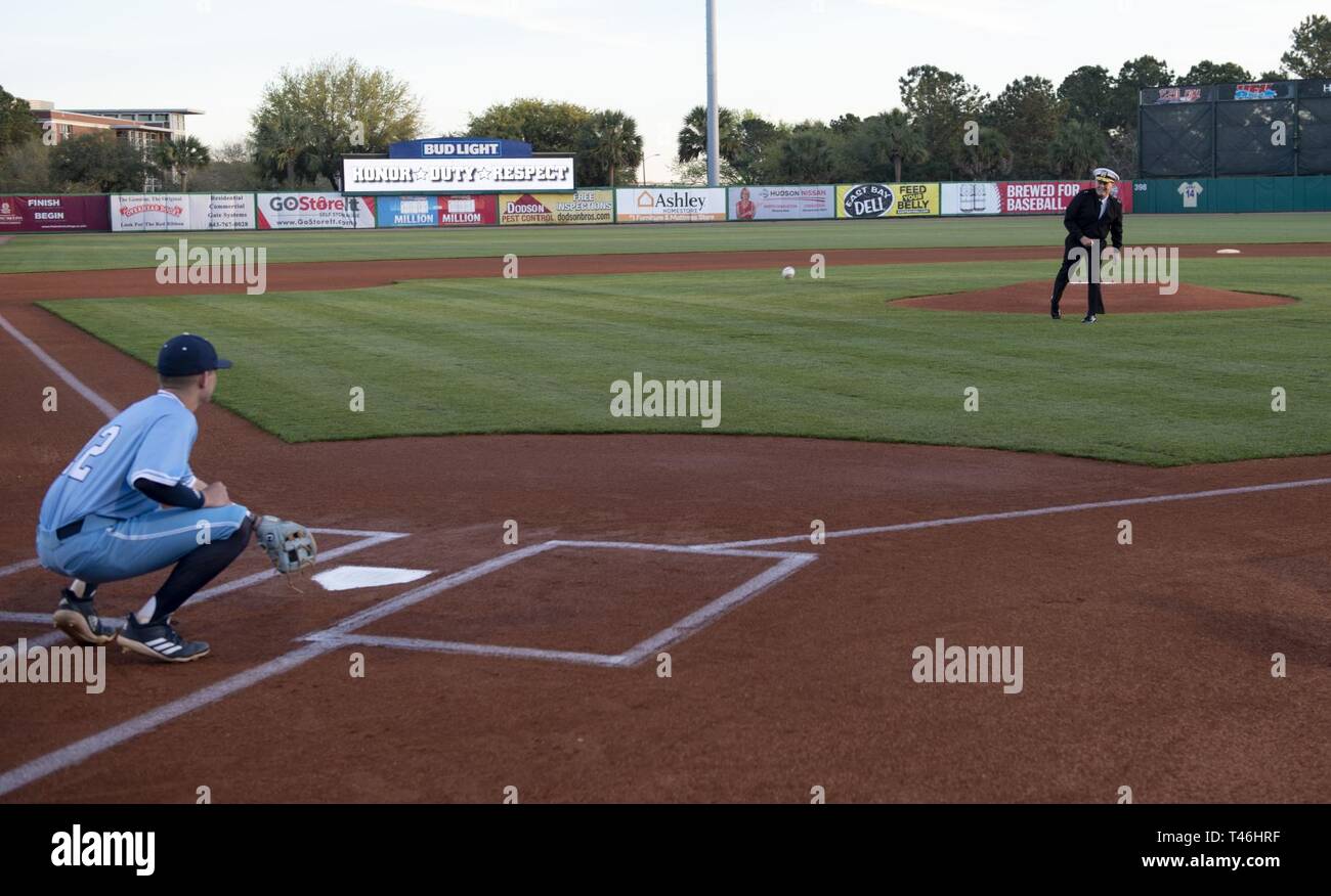CHARLESTON, S.C. (March 12, 2019) Rear Adm. Daniel H. Fillion throws ...