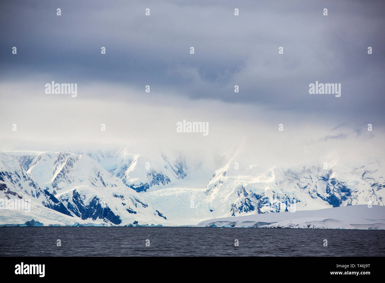 Icebergs and glacial scenery near Orne Harbour on the Antarctic ...