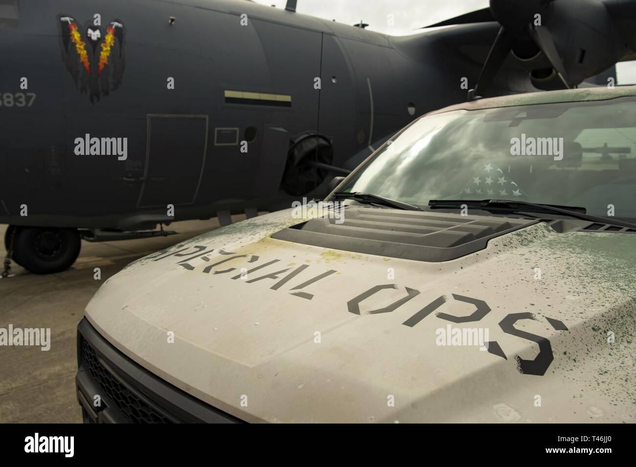Members of the 330th Recruiting Squadron visit a Block 30 AC-130J ...