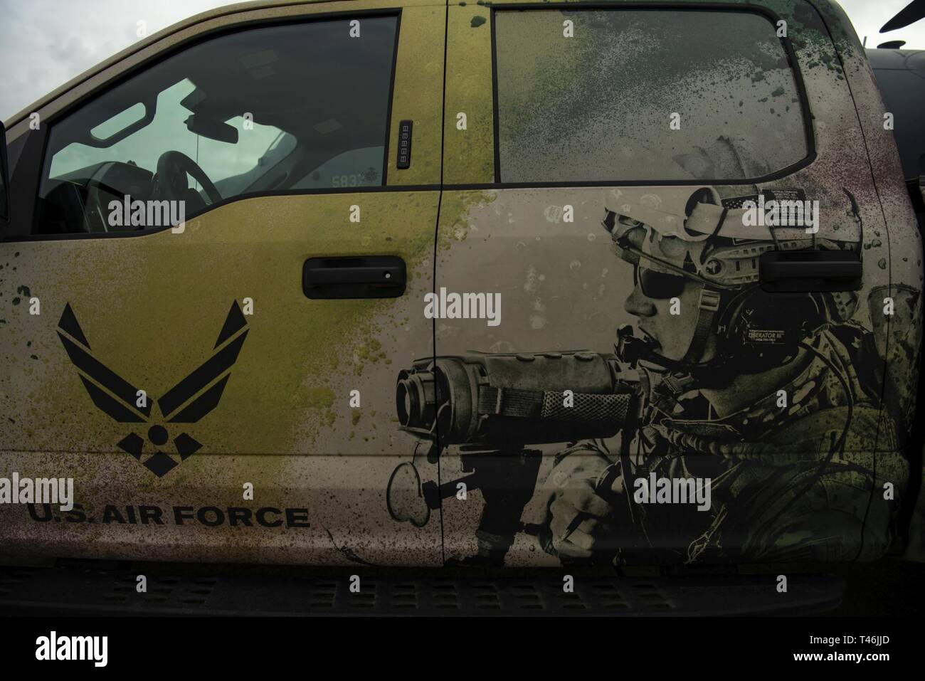 Members of the 330th Recruiting Squadron visit a Block 30 AC-130J ...