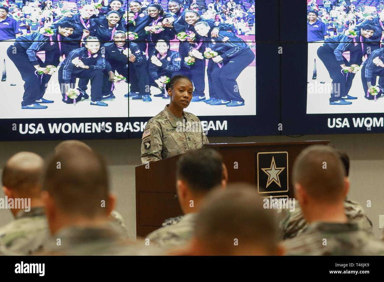 1st Sgt. Teneka S. Oliver, senior enlisted advisor for Intelligence and ...