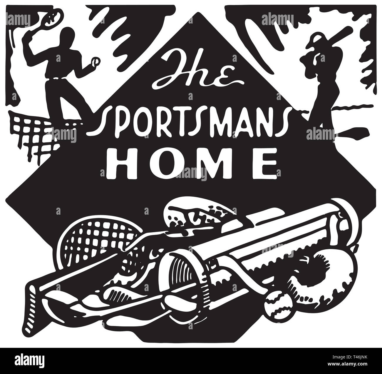 The Sportsman's Home Stock Photo - Alamy
