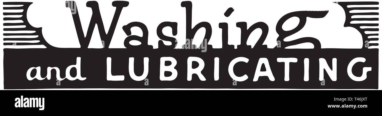 Washing And Lubricating Stock Photo - Alamy