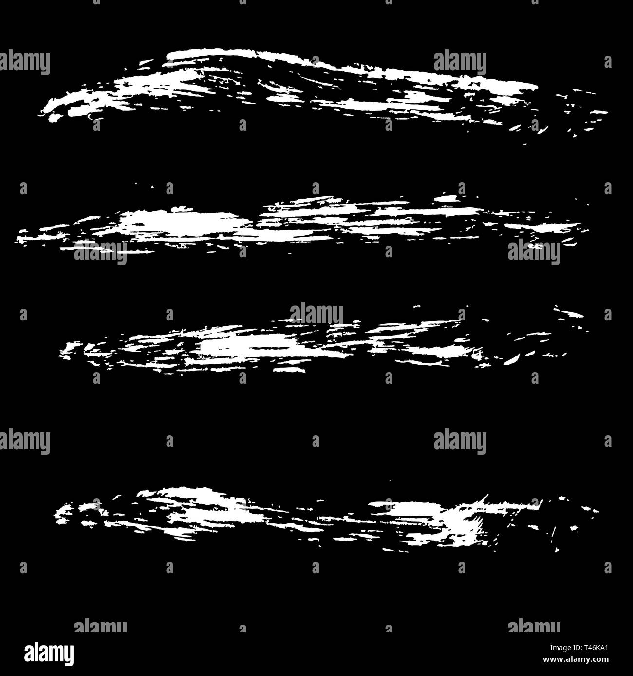 Black ink vector brush strokes. Vector illustration. Grunge texture ...