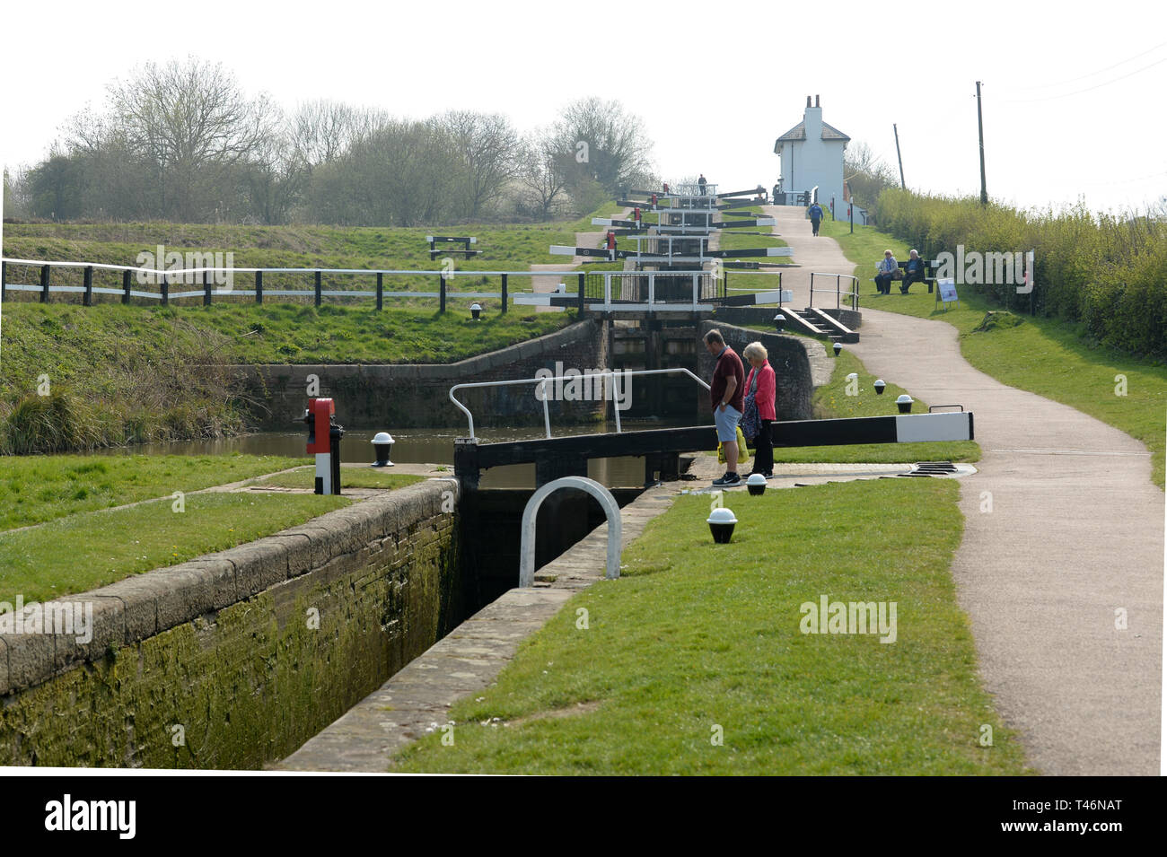 Foxton locks is the largest staircase lock flight in England consisting ...