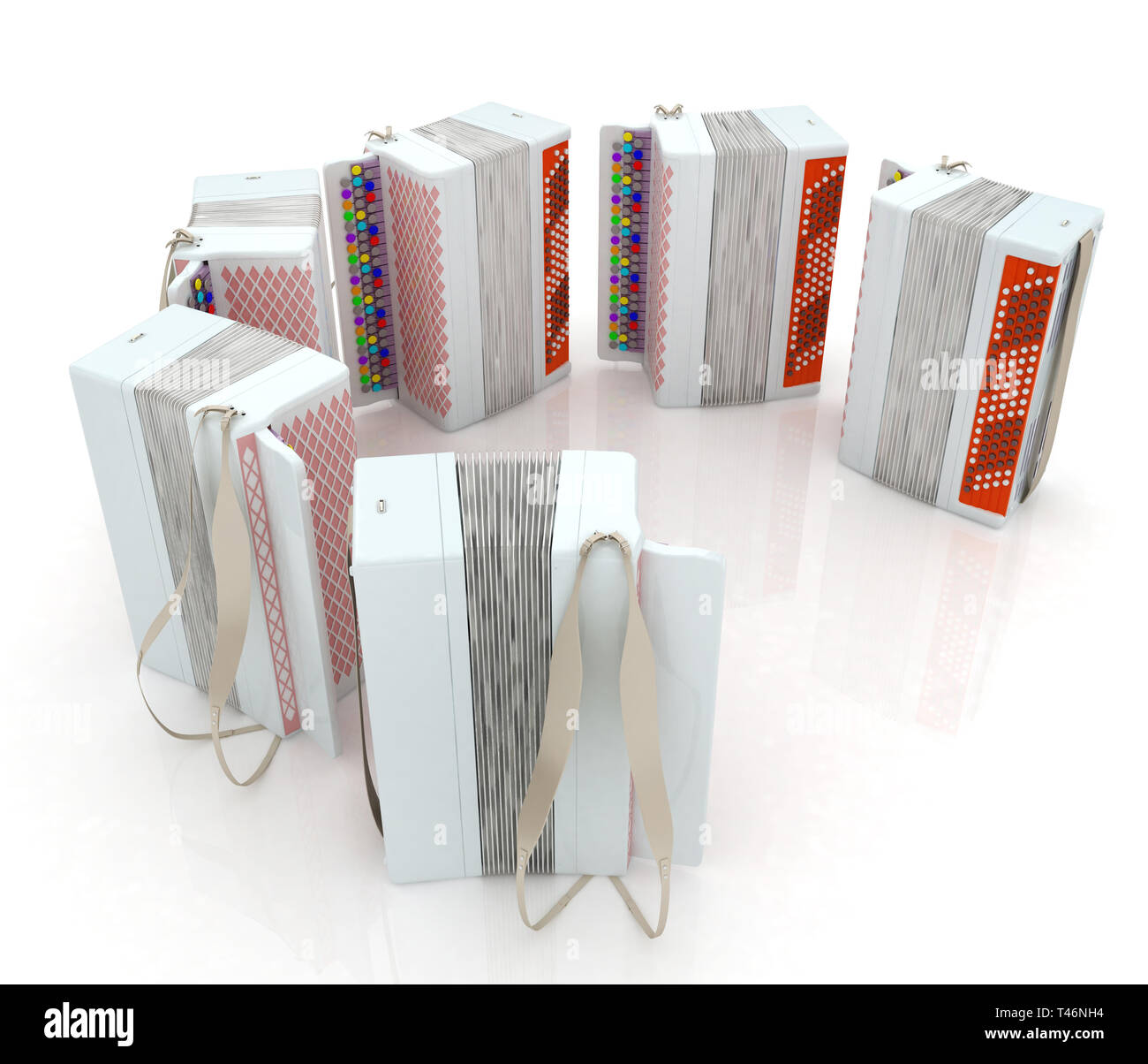 Musical instruments - bayans Stock Photo - Alamy