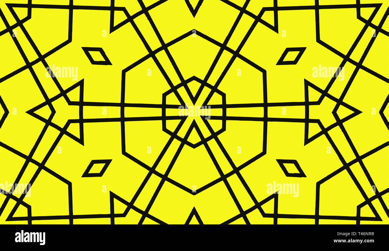 Pattern tile, ornate geometric pattern and two-tone abstract background ...