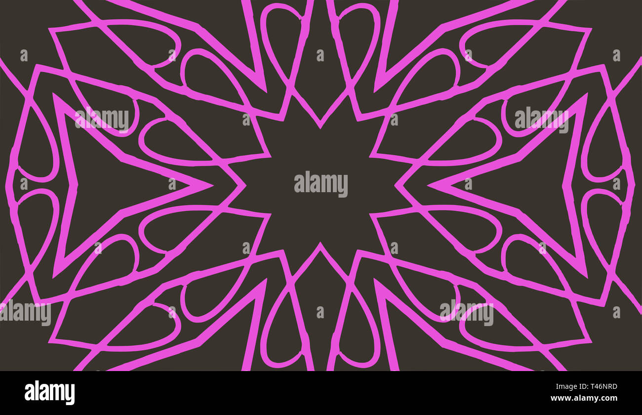 Pattern tile, ornate geometric pattern and two-tone abstract background ...