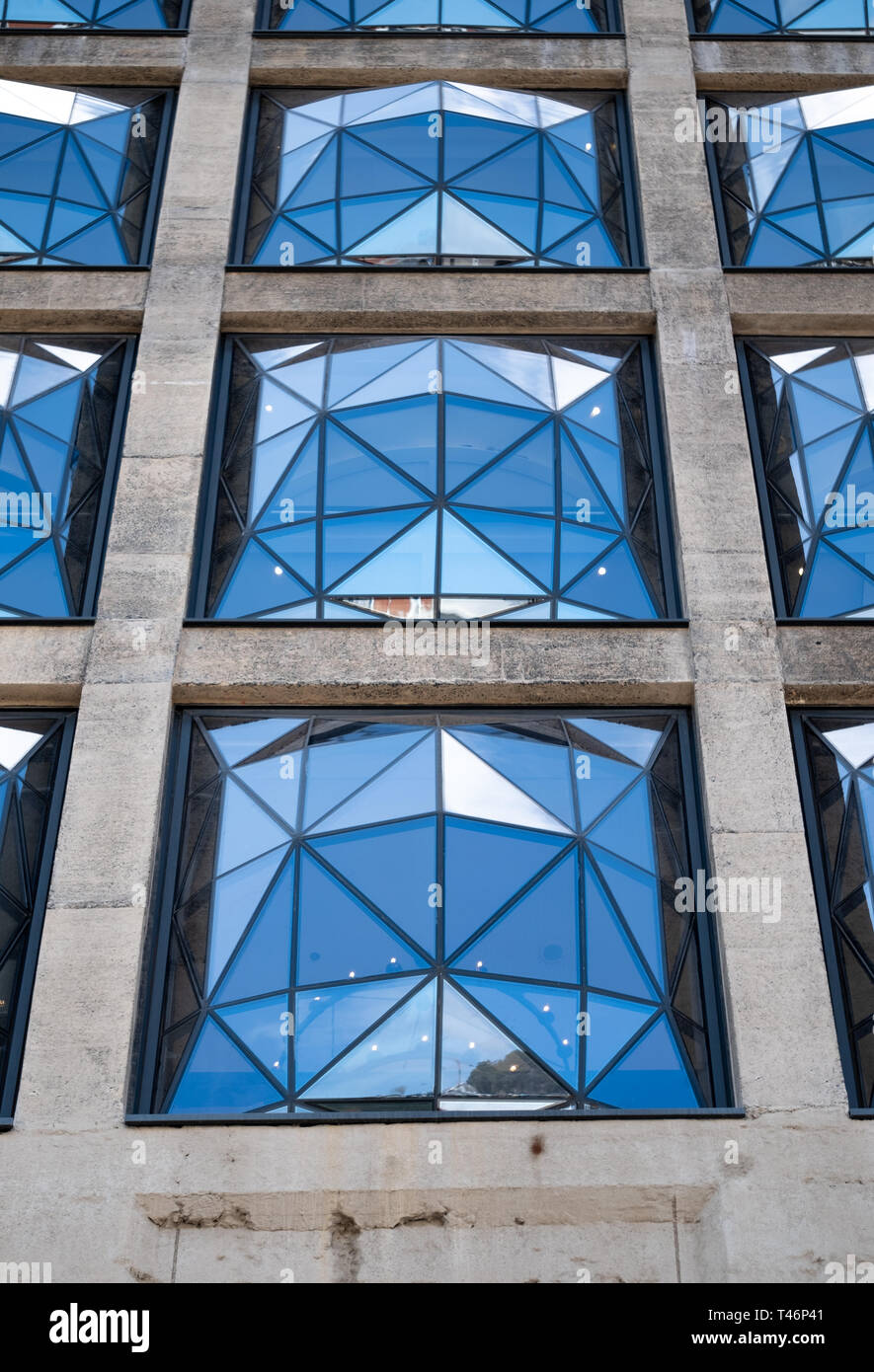 Close up of the exterior of the Zeitz Mocaa Museum of Contemporary Art ...