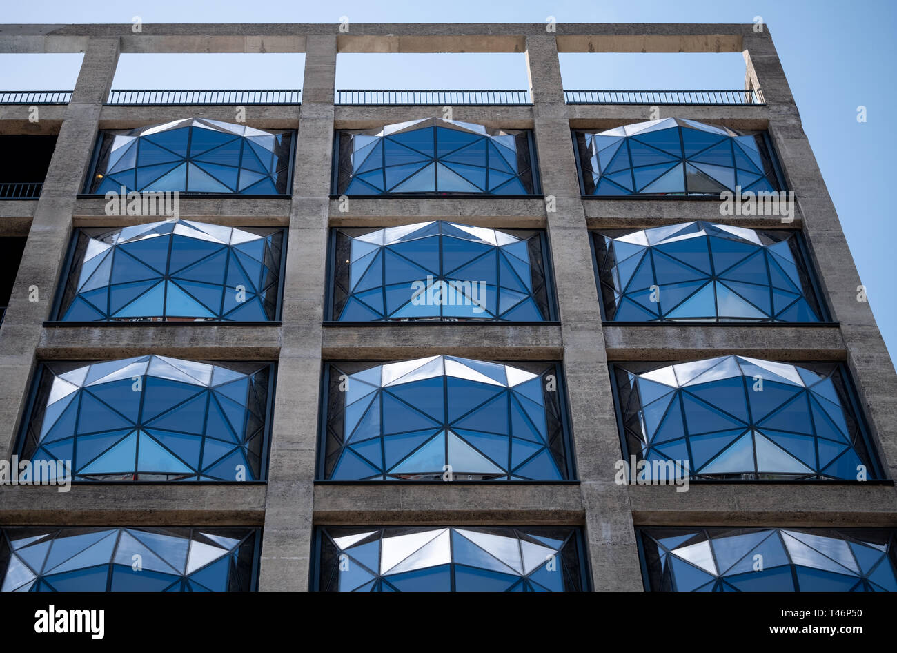 Close up of the exterior of the Zeitz Mocaa Museum of Contemporary Art ...