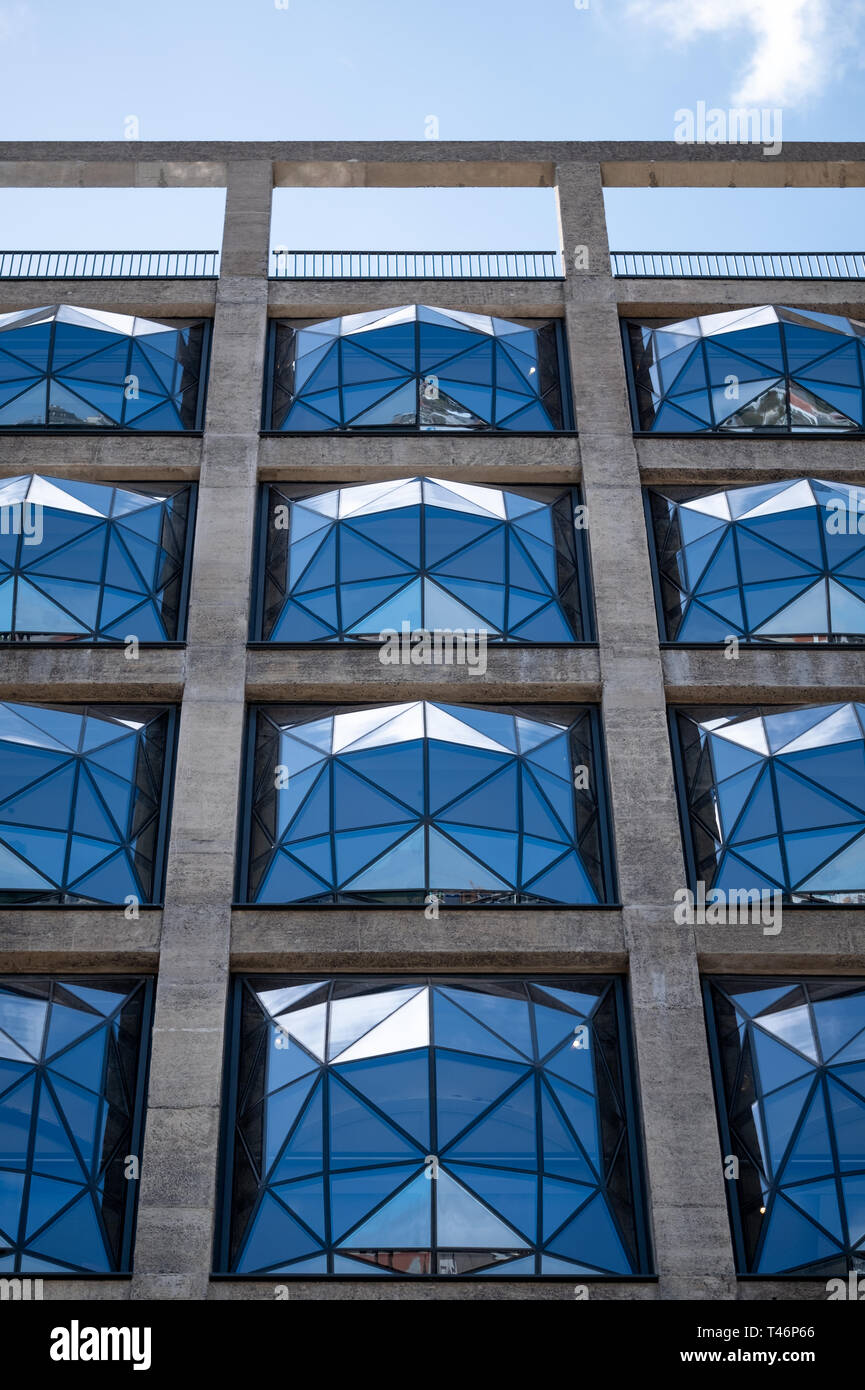 Close up of the exterior of the Zeitz Mocaa Museum of Contemporary Art ...
