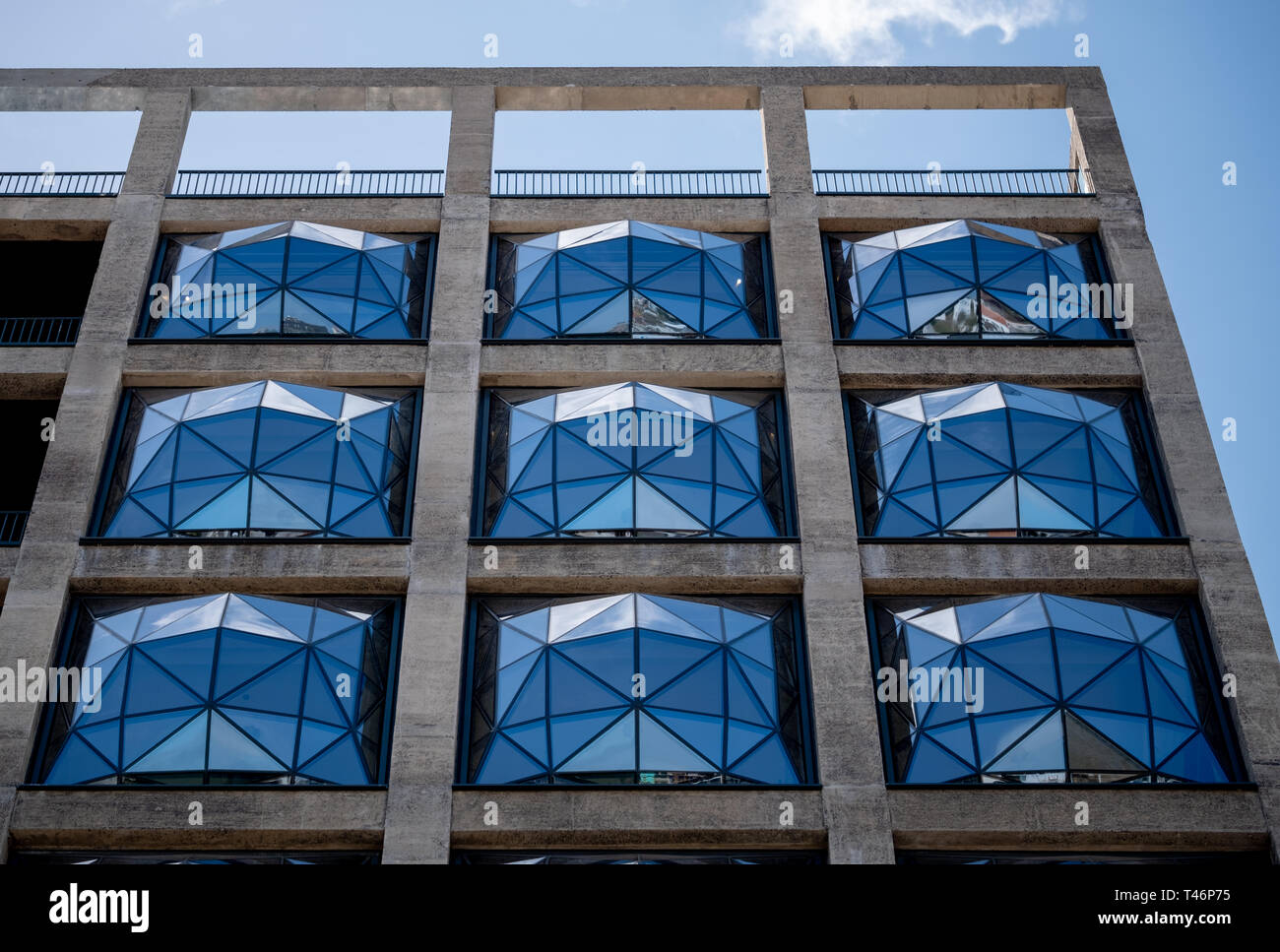 Close up of the exterior of the Zeitz Mocaa Museum of Contemporary Art ...