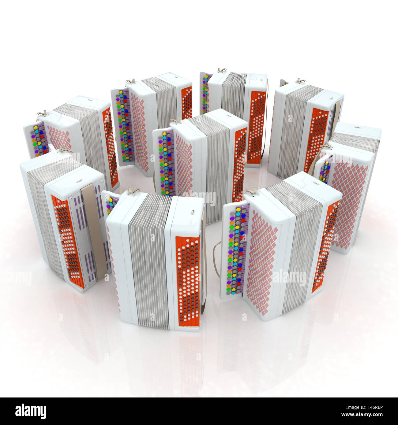 Musical instruments - bayans Stock Photo - Alamy