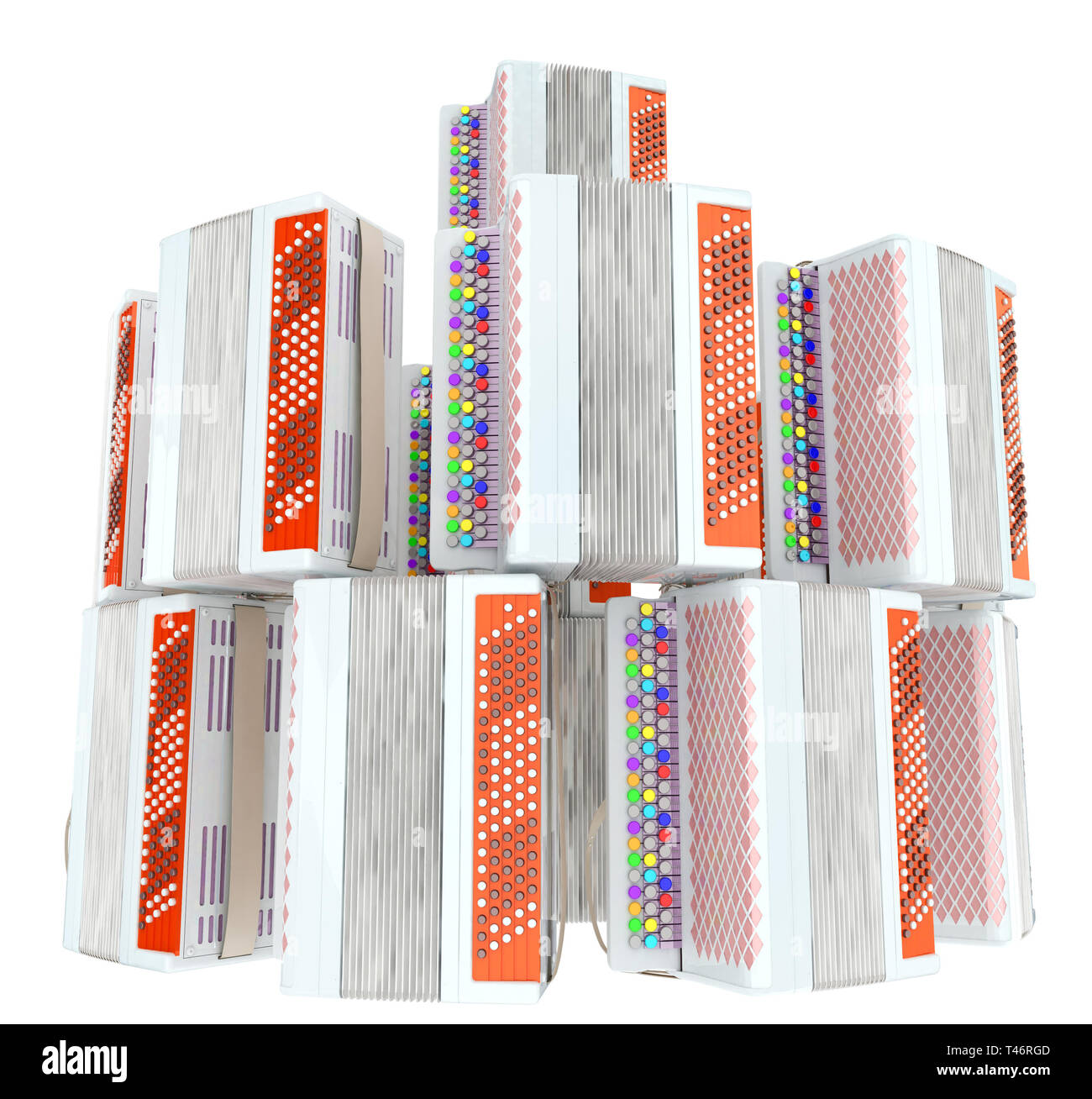 Musical instruments - bayans Stock Photo - Alamy