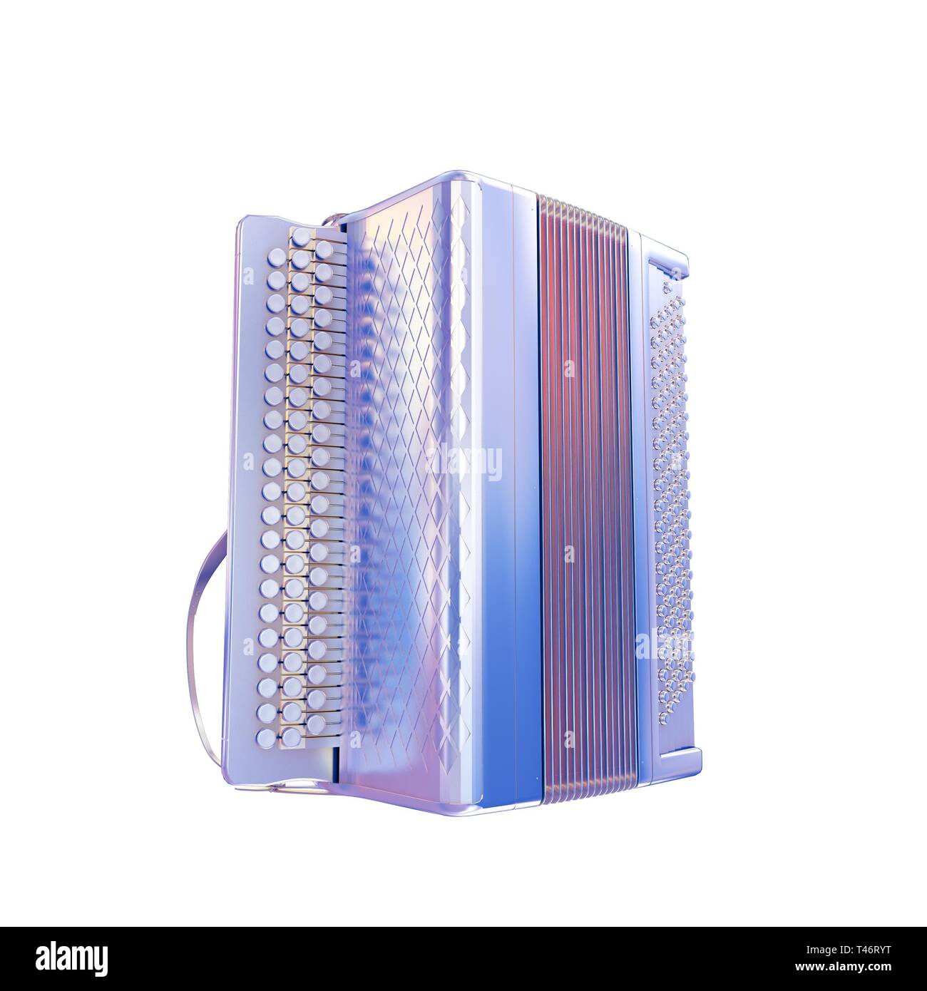 Musical chrome icon instruments - bayan Stock Photo - Alamy