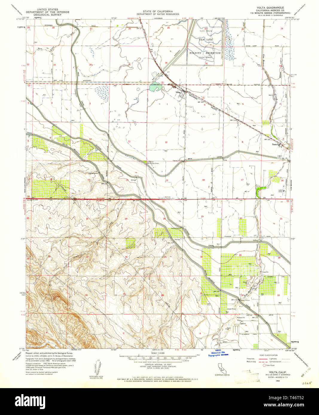 California map 1960 hi-res stock photography and images - Alamy